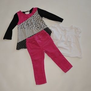 Bonnie Baby | Matching Sets | 8 Months Girls 3 Pieces Outfit Cheetah ...